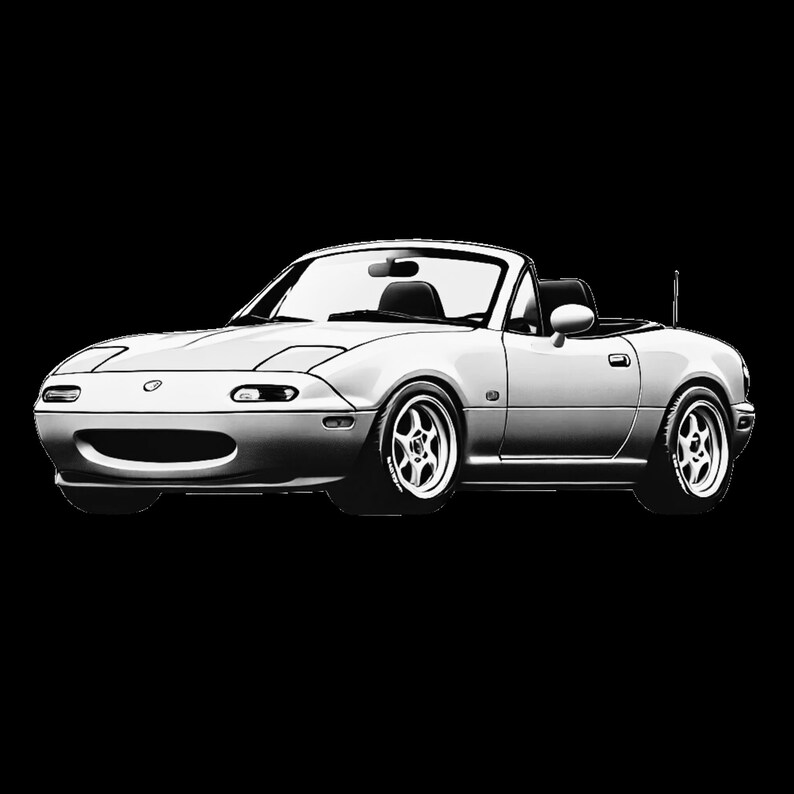 Miata Custom SVG Clip Art Mazda MX-5 | Full Car Graphic Design ...
