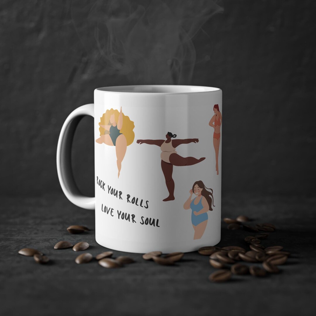 Mug With Dancing Women | Funny Mug | Coffee Mug | Body Positivity | Tea ...