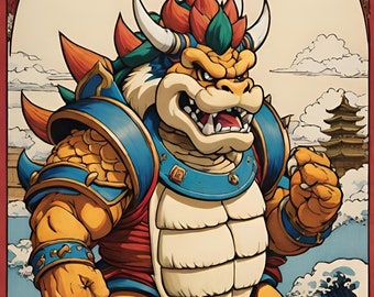 Bowser Inspired Super Mario Printable Digital Download for Shirts ...