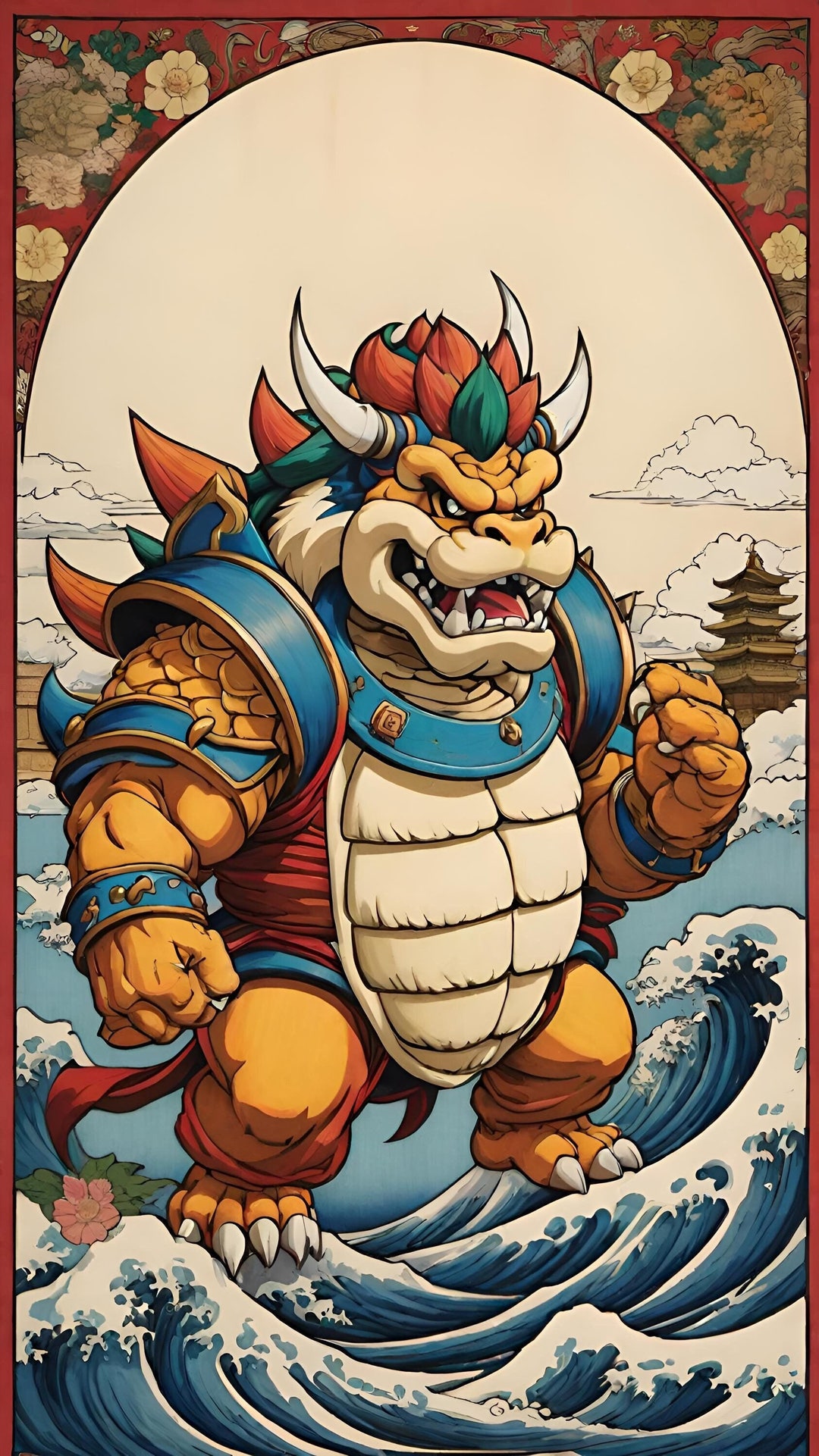 Bowser Inspired Printable Digital Download for Shirts Posters Retro ...