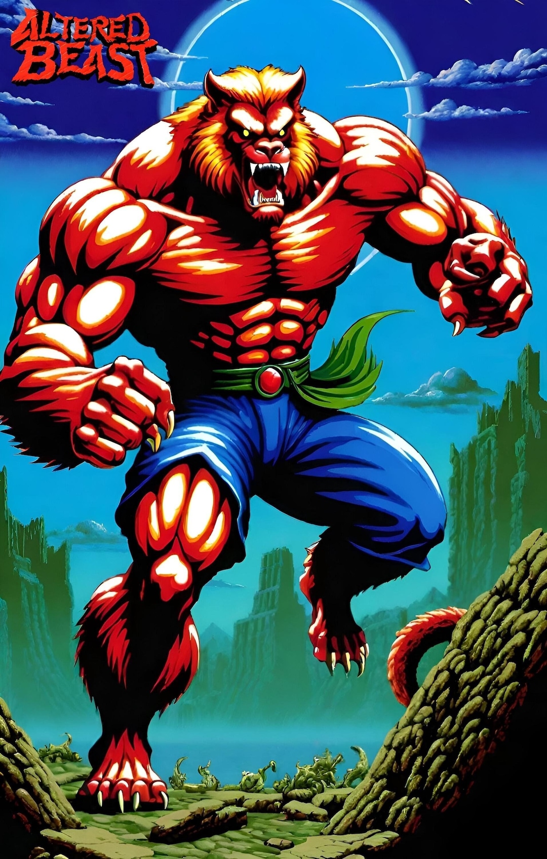 Altered Beast Inspired Printable Digital Download for Shirts Posters ...