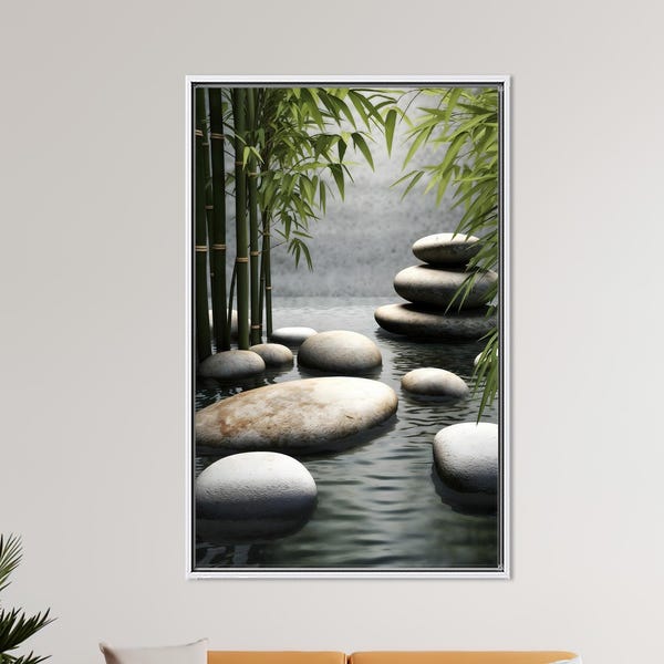 Zen Vertical Painting - Etsy UK