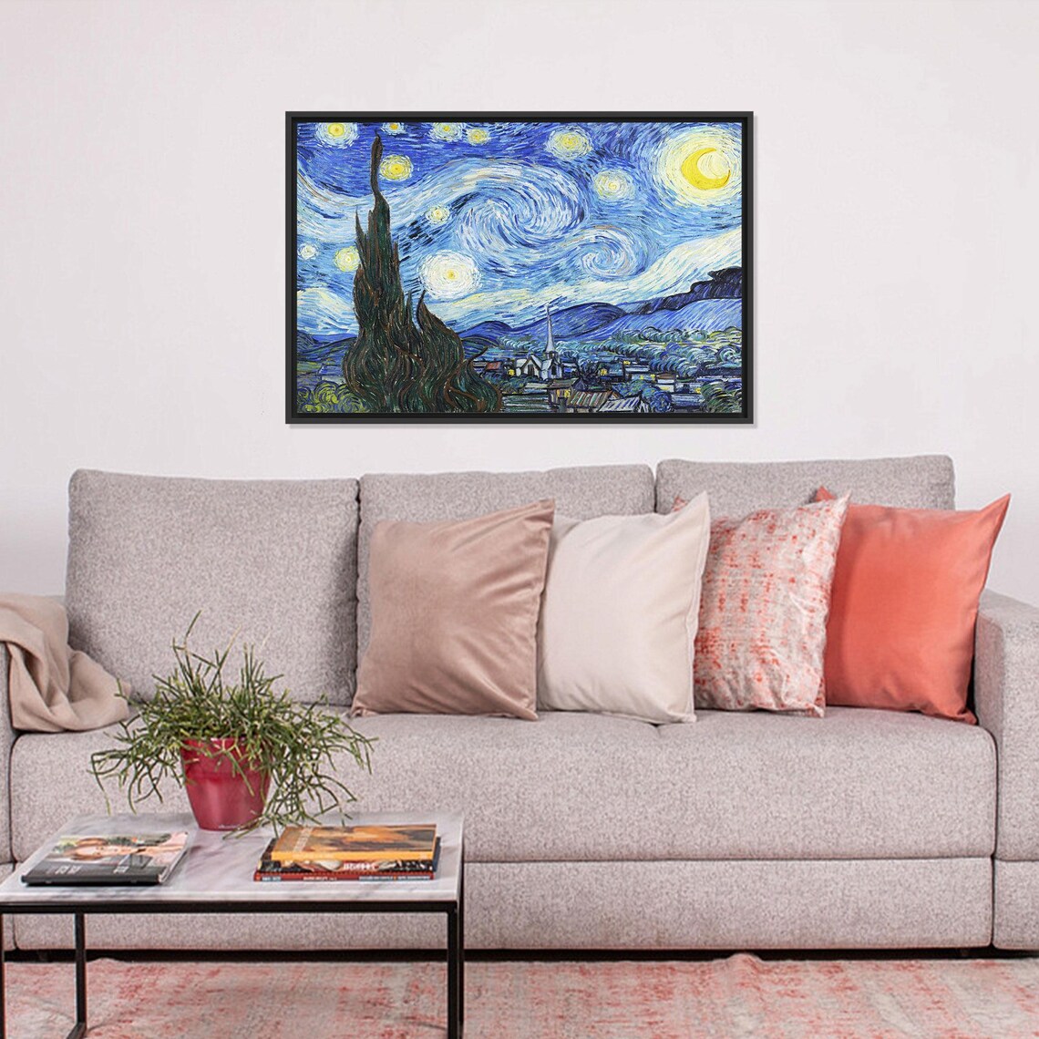Starry Night Canvas Print: Van Gogh Fine Art Reproduction, Framed or ...
