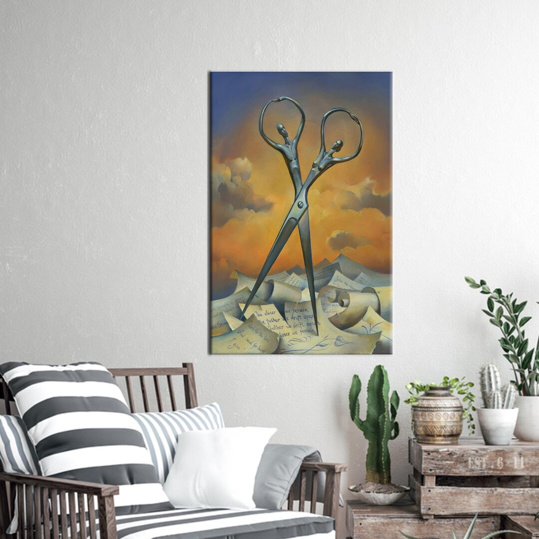 Vladimir Kush Surreal Canvas Art: Butterfly Design Wall Hanging - Etsy