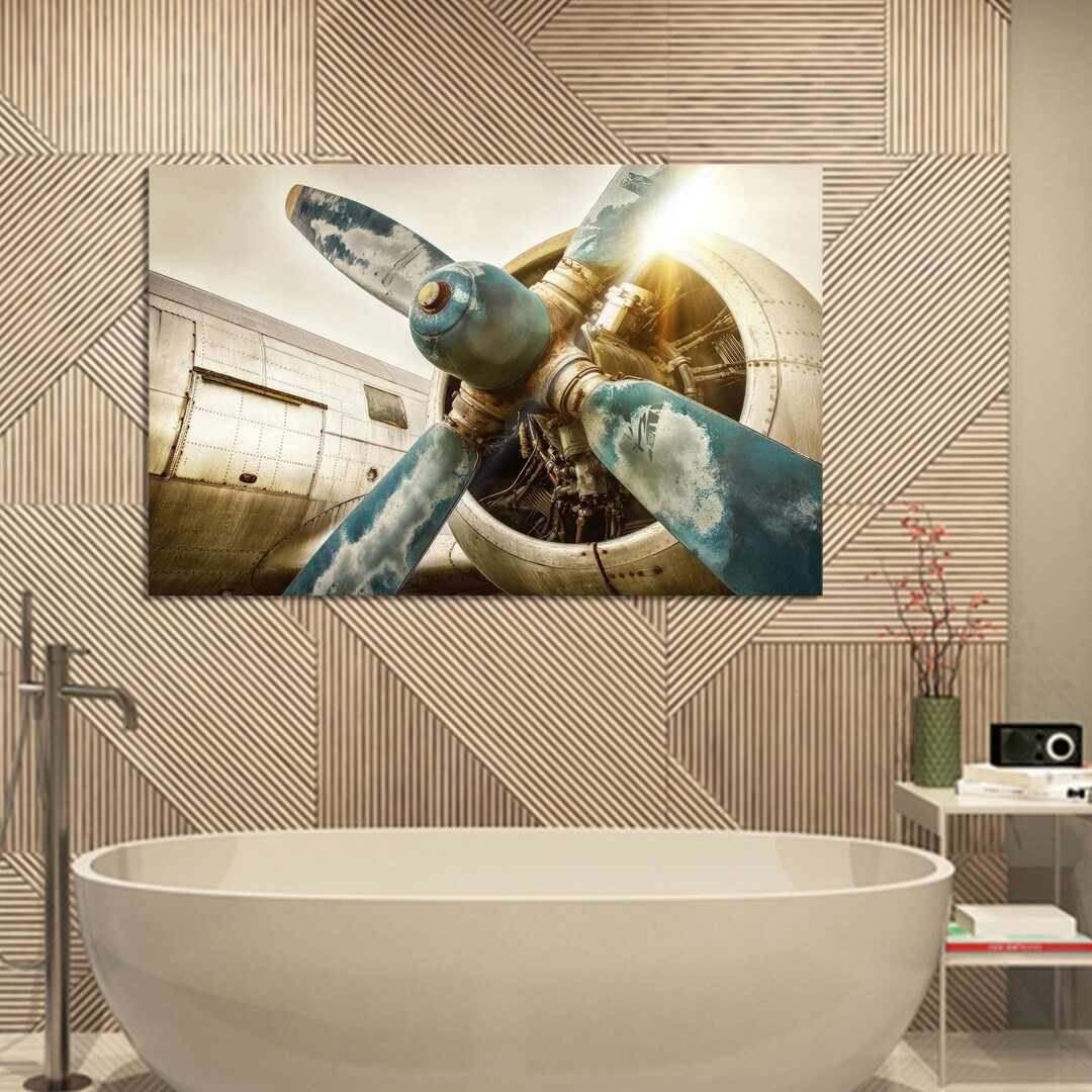 Aircraft Propeller Canvas Print: Modern Aviation Wall Art - Etsy