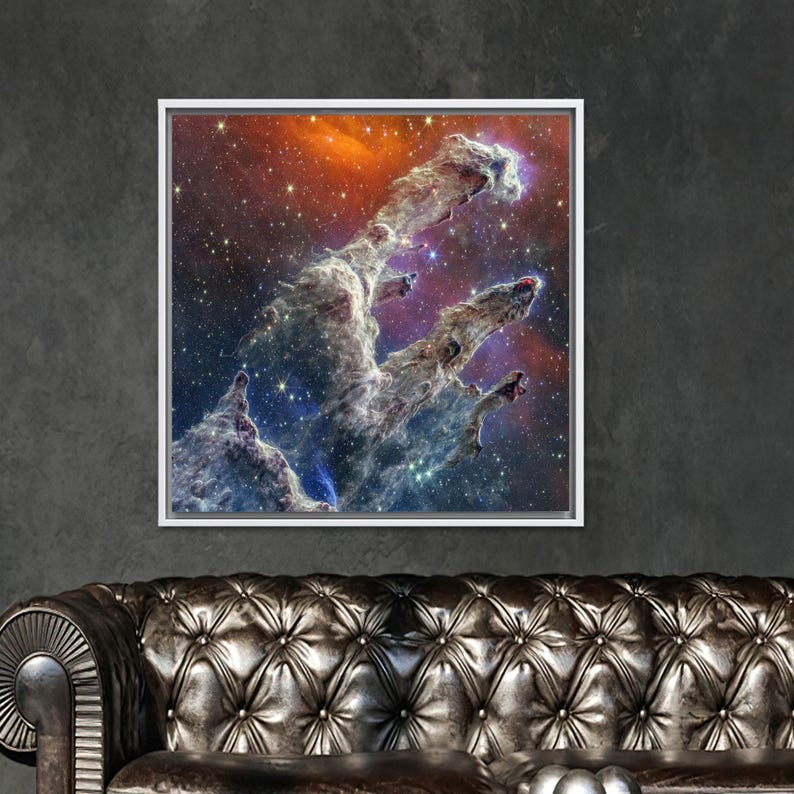 Pillars of Creation Canvas Art: NASA Nebula Print, 3D Wall Decor - Etsy