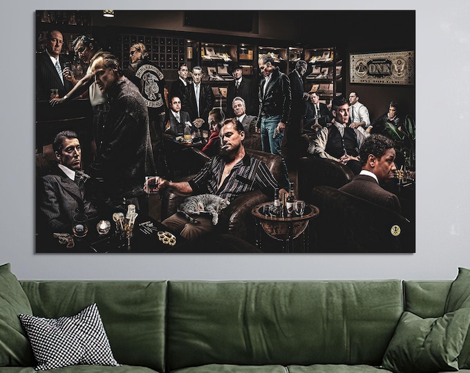 Set of 4 Mafia Prints / Home Wall Poster / Gangster Digital Art ...