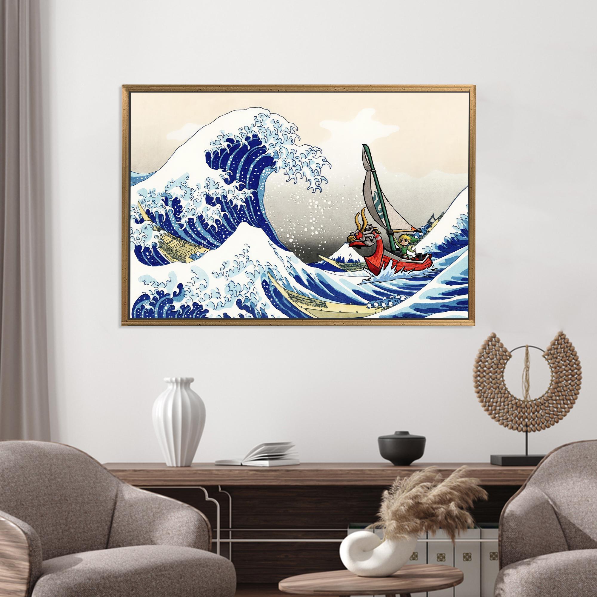 Windwaker Canvas, the Legend of Zelda Windwaker the Great Wave off ...