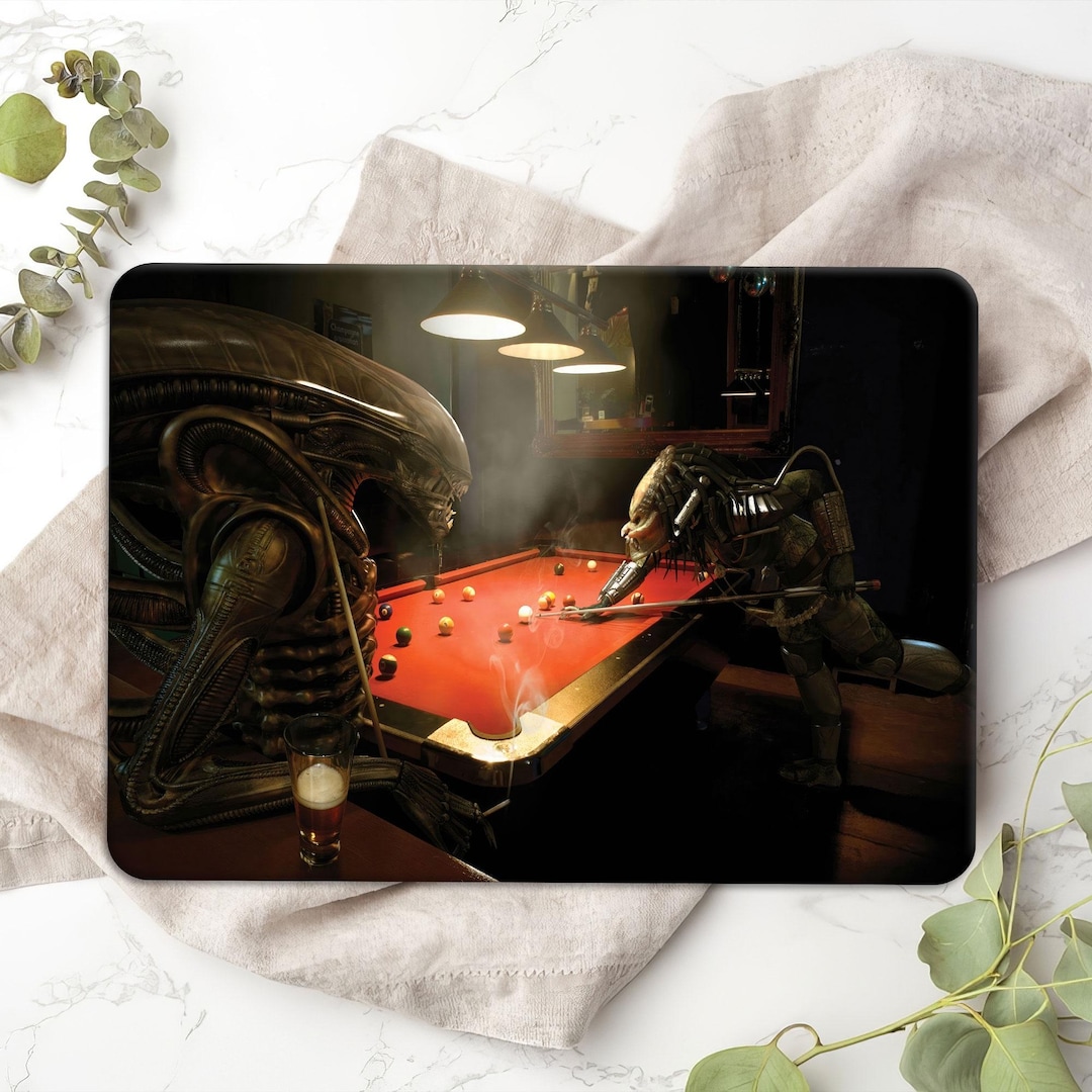 Alien Vs Predator Playing Pool Tempered Glass Cutting Board - Etsy