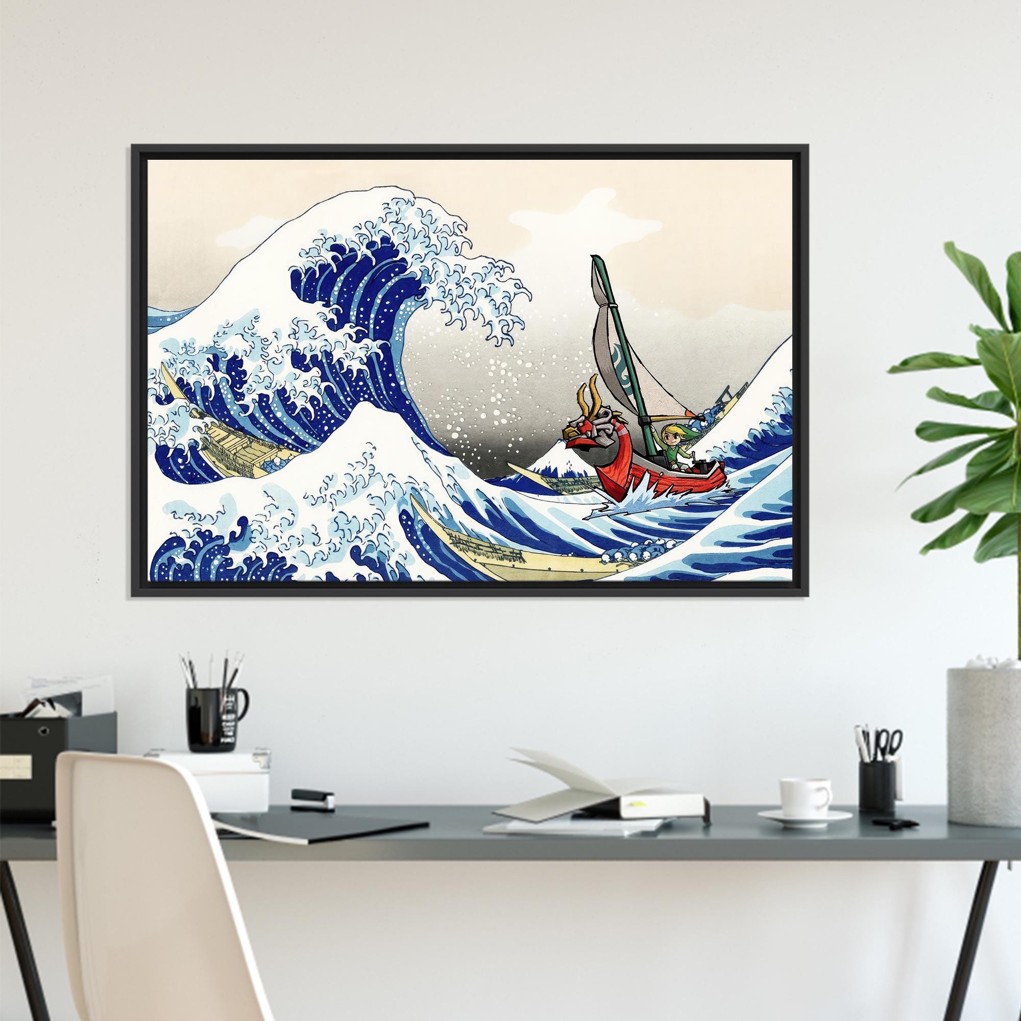 Windwaker Canvas, the Legend of Zelda Windwaker the Great Wave off ...