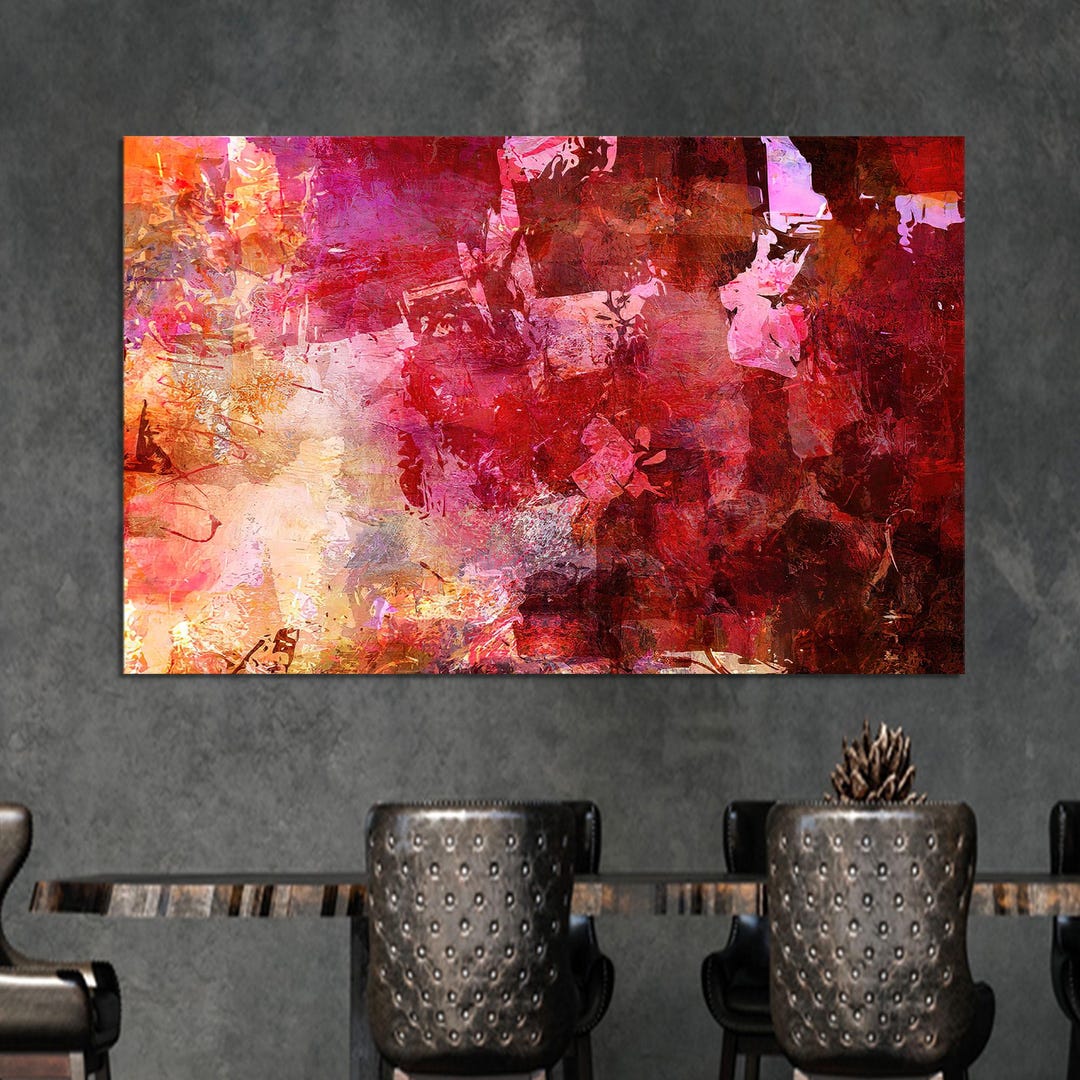 Colorful Plaster Wall Art, Modern Artwork, Contemporary Canvas Print ...