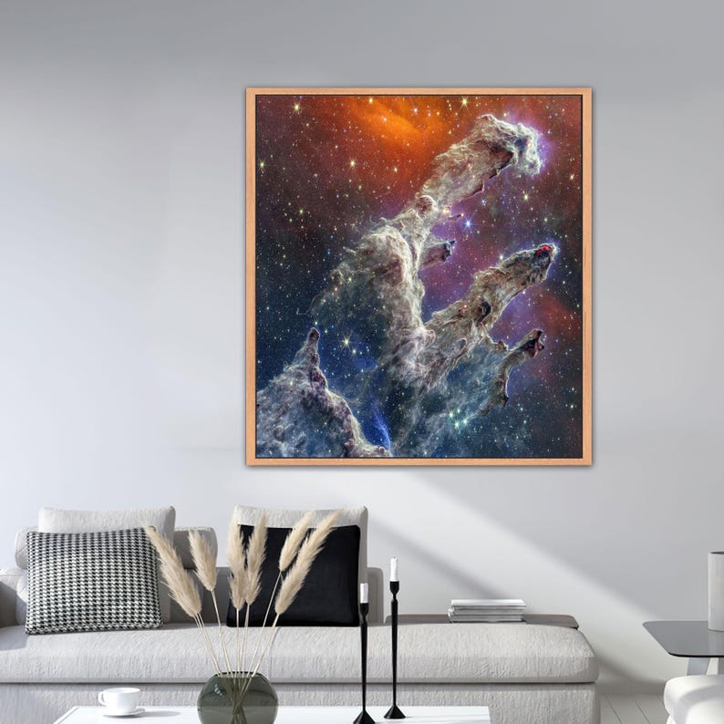 Pillars of Creation Canvas Art: NASA Nebula Print, 3D Wall Decor - Etsy