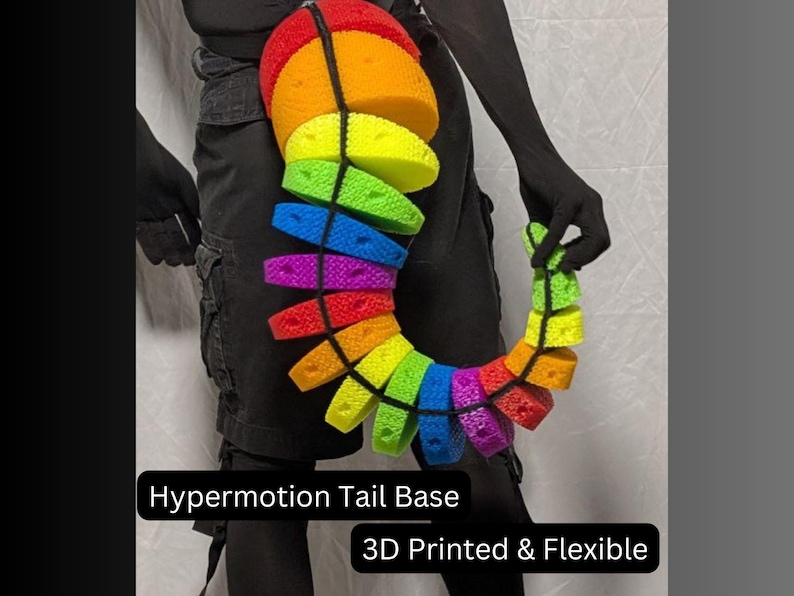 Articulated Otter Tail: 3D Printed Flexible Costume Tail Kit - Etsy
