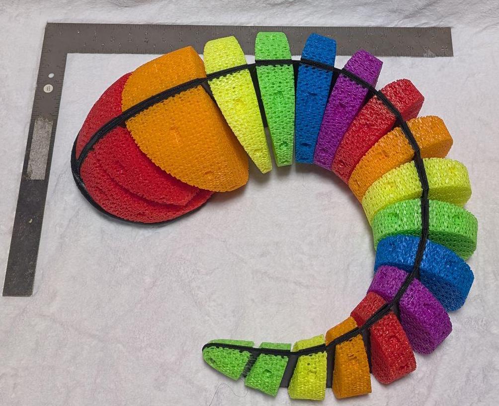 Articulated Otter Tail: 3D Printed Flexible Costume Tail Kit - Etsy