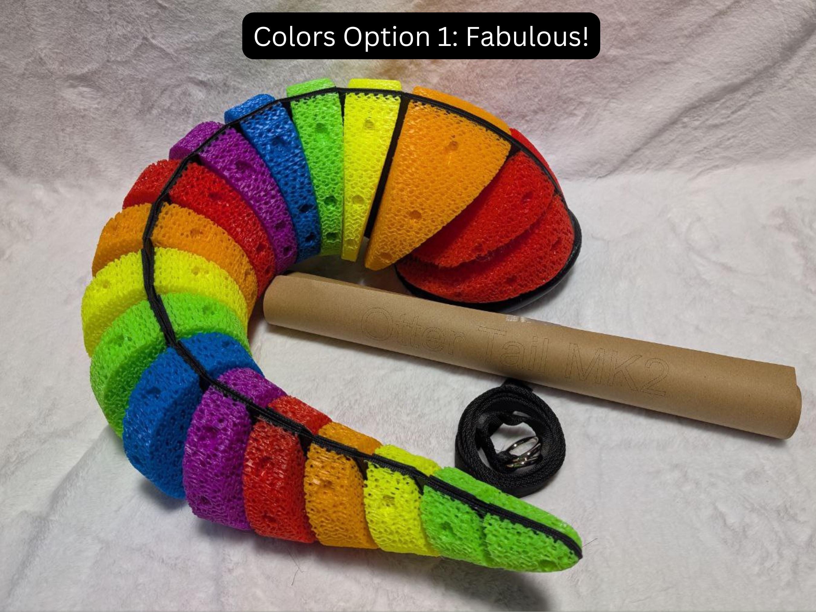 Articulated Otter Tail: 3D Printed Flexible Costume Tail Kit - Etsy