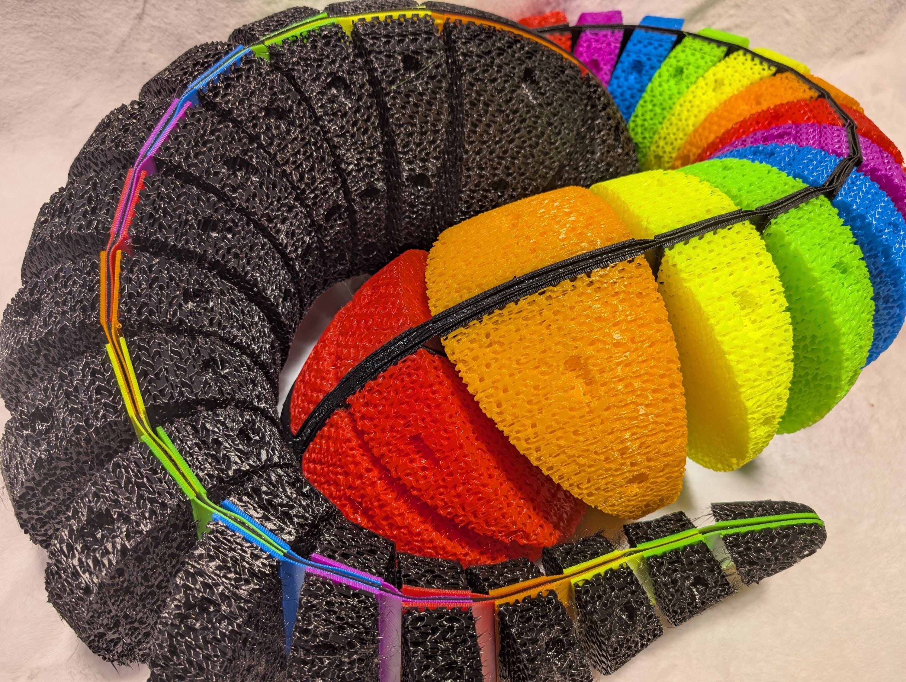 Articulated Otter Tail: 3D Printed Flexible Costume Tail Kit - Etsy