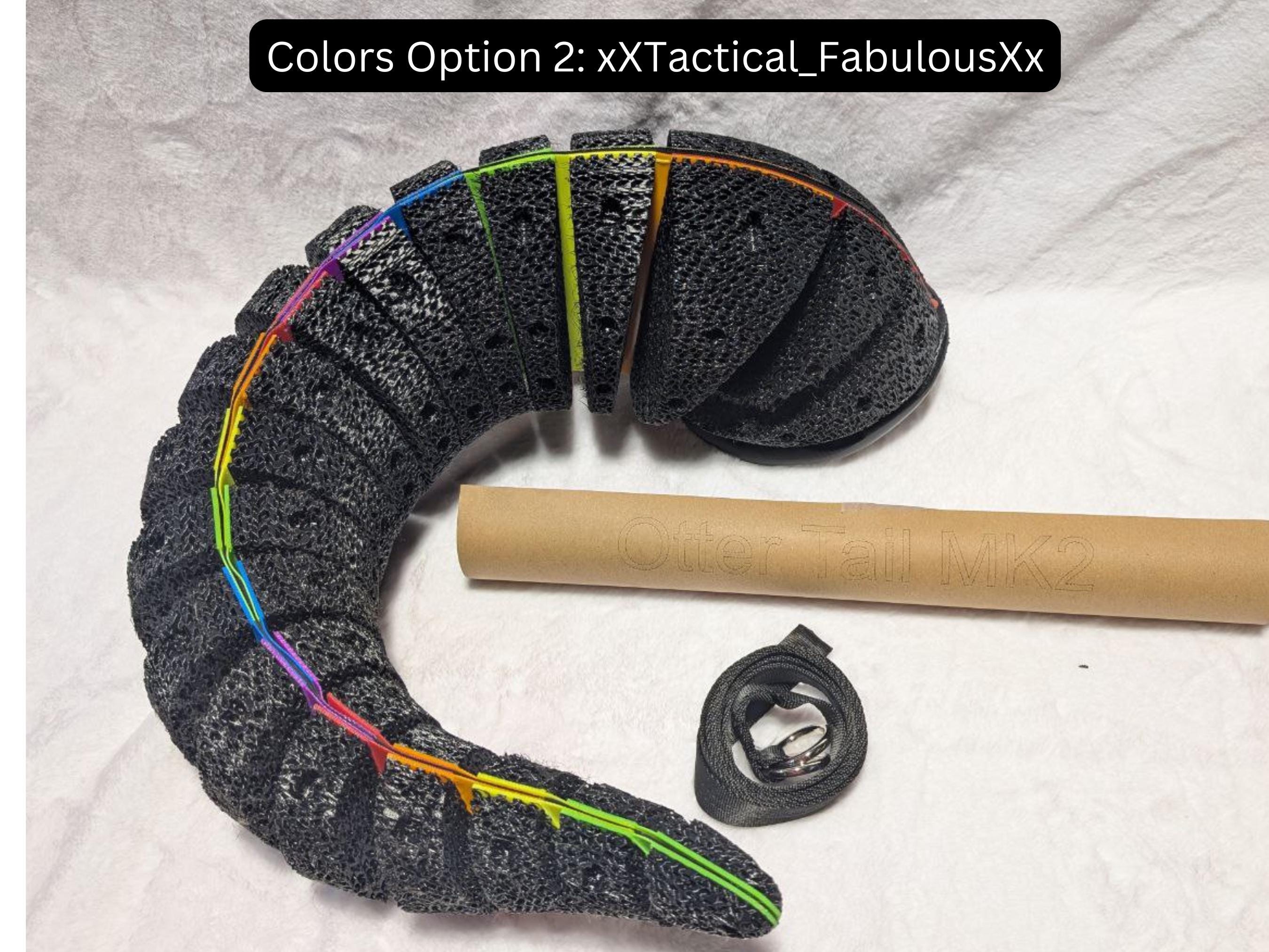 Articulated Otter Tail: 3D Printed Flexible Costume Tail Kit - Etsy