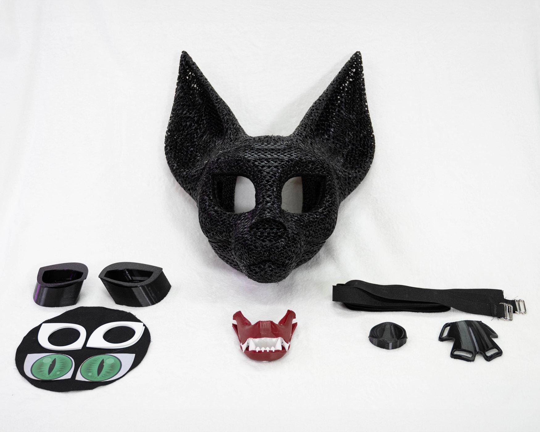 Flexible TPU Fursuit Head Blank | 3D Printed DIY Feline Base ...