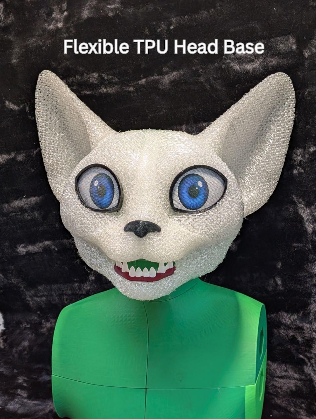 Flexible TPU Fursuit Head Blank: 3D Printed Feline Base - Etsy