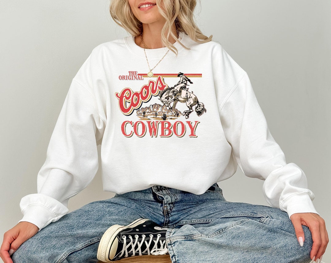 Coors Rodeo Sweatshirt, Western 90s Cowboy Hoodie, Retro Rodeo Outfit ...