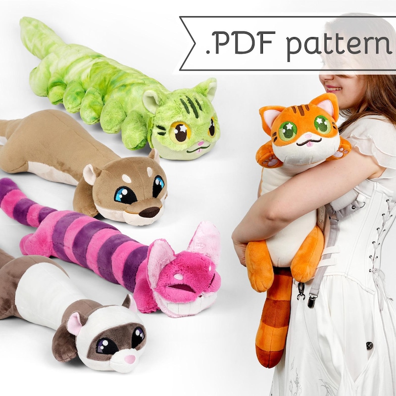 Sewing Cat Pillow Pattern - Etsy