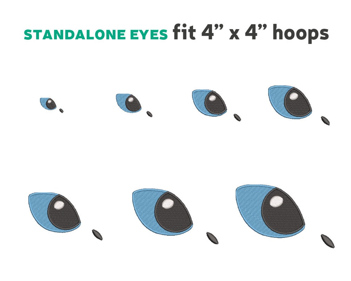 Dragon Eyes #2 Machine Embroidery File Design for Plush 7 Sizes - Etsy