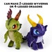Wyvern & Dragon Chibi Plush Sewing Pattern .pdf Tutorial - Etsy
