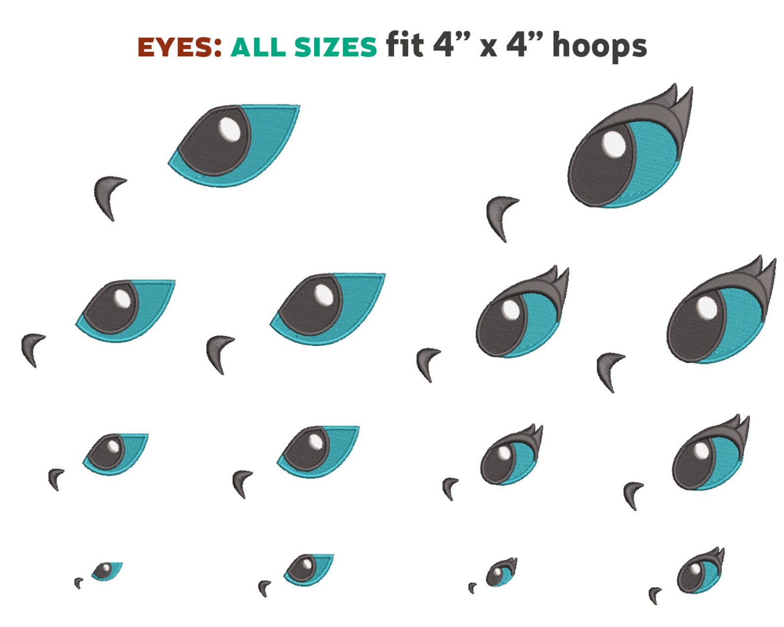 Dragon Eyes 7 Machine Embroidery File Design for Plush 7 - Etsy