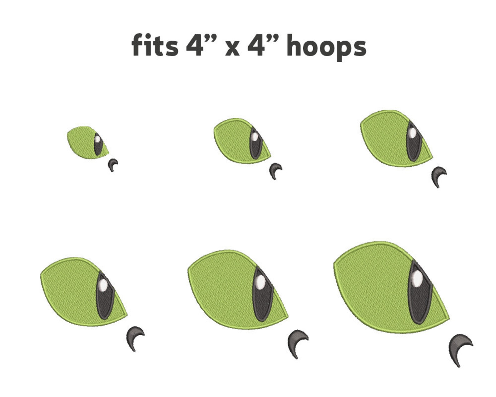 Dragon Eyes 4 Machine Embroidery File Design for Plush 6 | Etsy