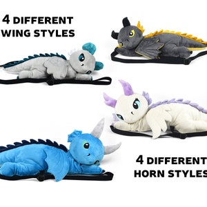 Dragon Plush Backpack Sewing Pattern .pdf Tutorial Stuffed Animal - Etsy