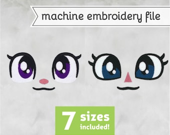 Monster Eyes Machine Embroidery File Design for Plush 7 Sizes | Etsy