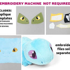 Pouch Pets Plush Sewing Pattern .pdf Tutorial Zipper Dragon Unicorn ...