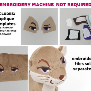 Otter & Weasel Plush Animal Sewing Pattern .pdf Tutorial Ferret Ermine Stoat Pine Marten - Etsy ...