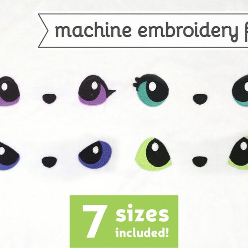 Monster Eyes Machine Embroidery File Design for Plush 7 Sizes - Etsy