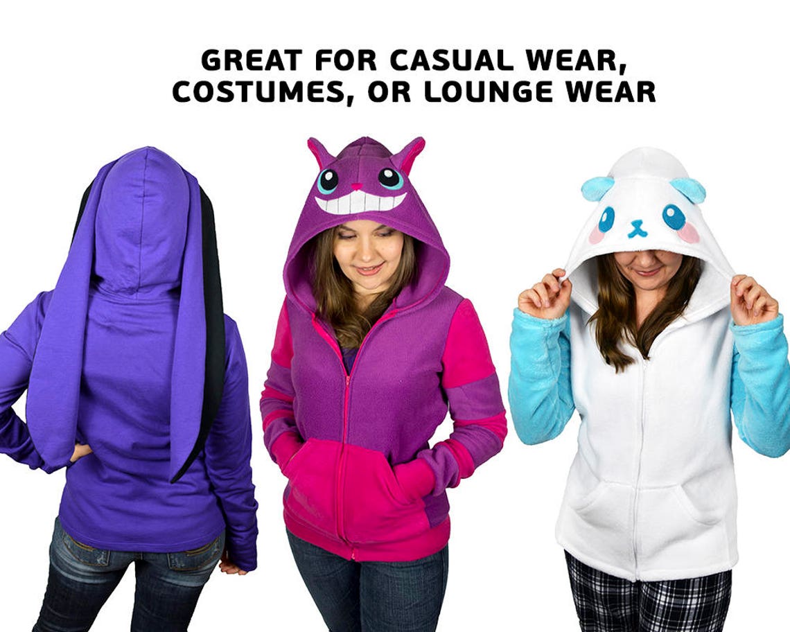 Women's Fitted Cosplay Hoodie Sewing Pattern .pdf Tutorial Hooded ...