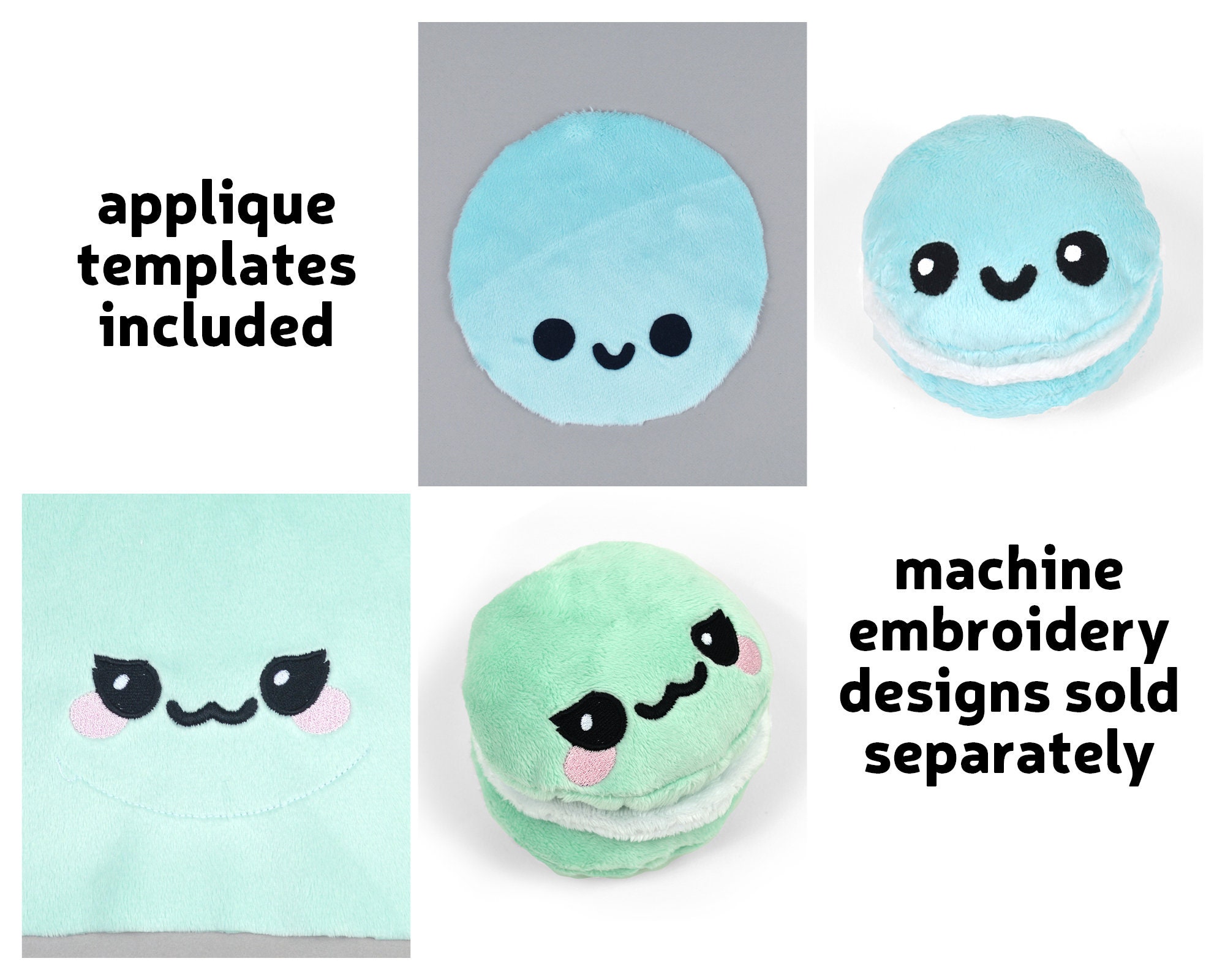 Cookie Sandwich Plush .pdf Sewing Pattern Macaron Oreo Whoopie - Etsy