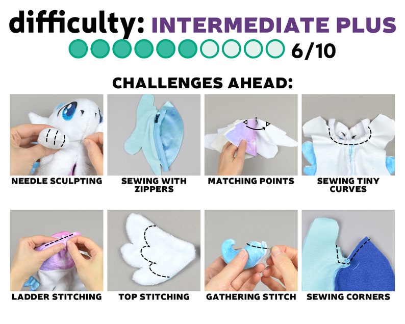 Reversible Dragon Plush Sewing Pattern .pdf Tutorial Chibi Egg - Etsy