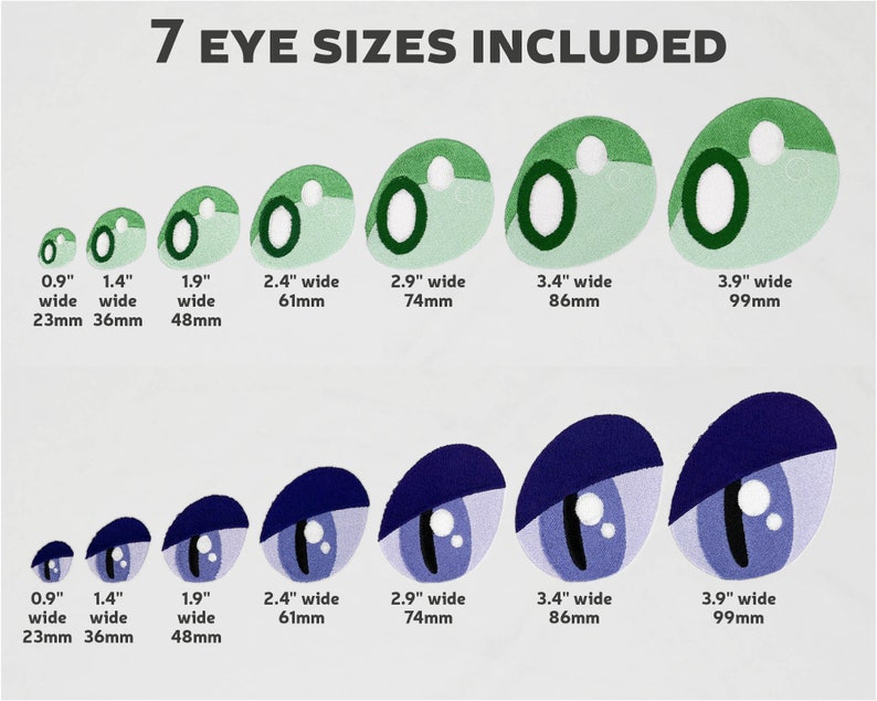 Bug Eyes 2 Machine Embroidery File Design for Plush 7 Sizes - Etsy