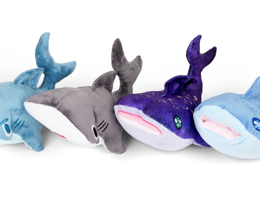 Hammerhead and Whale Shark Plush Plushie Stuffed Animal in Minky Faux ...