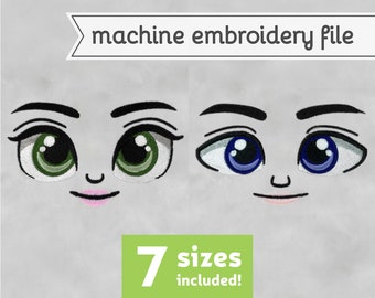 Monster Eyes Machine Embroidery File Design for Plush 7 Sizes - Etsy