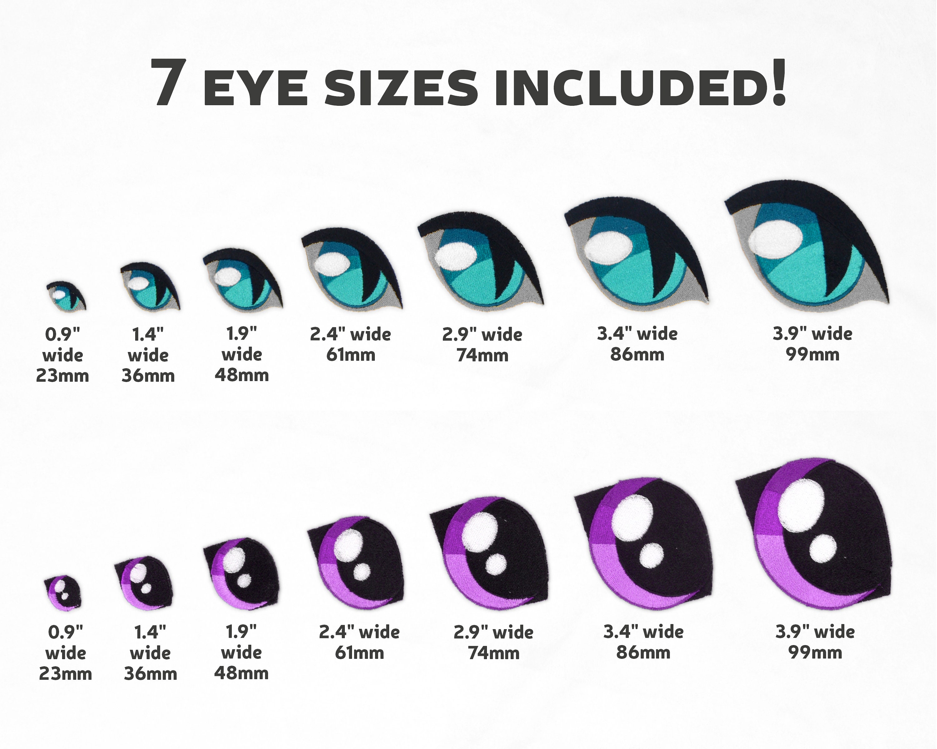 Dragon Eyes 11 Machine Embroidery File Design for Plush 7 | Etsy