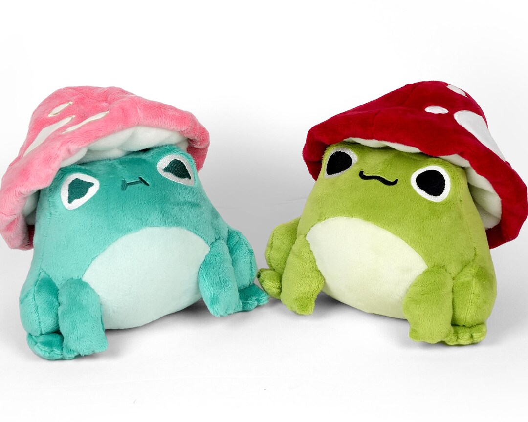 Chubby Frog Plush Plushie Stuffed Animal in Minky Faux Fur - Etsy