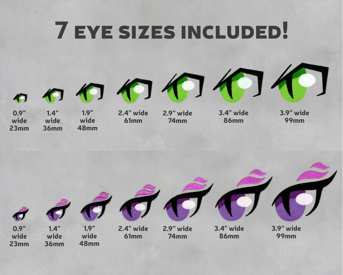 Dragon Eyes 10 Machine Embroidery File Design for Plush 7 - Etsy