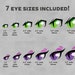 Dragon Eyes #10 Machine Embroidery File Design for Plush 7 Sizes - Etsy