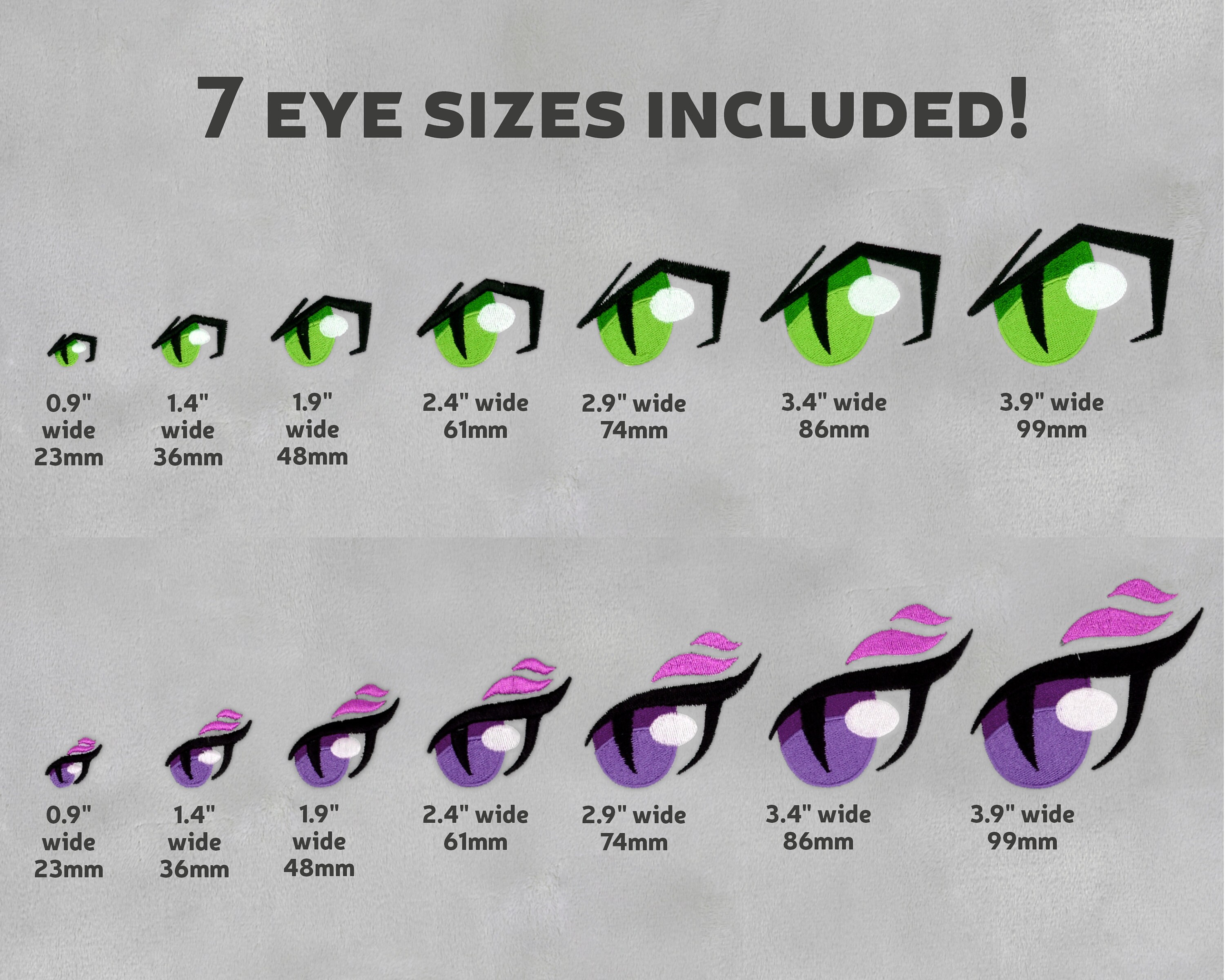 Dragon Eyes 10 Machine Embroidery File Design for Plush 7 - Etsy