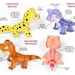 Pet Lizard Plush Sewing Pattern .pdf Tutorial Leopard Gecko Crested ...