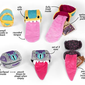 Mimic Plush and Pouch Sewing Pattern .pdf Tutorial Monster Chest ...