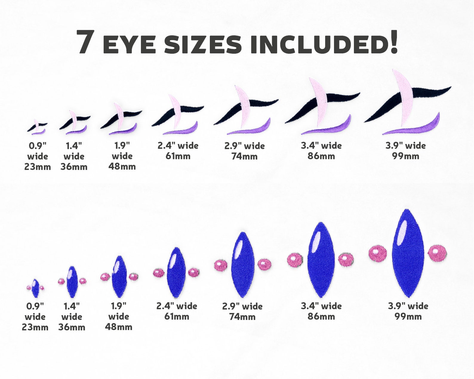 Dragon Eyes 9 Machine Embroidery File Design for Plush 7 | Etsy