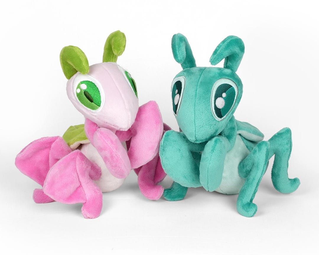 Praying Mantis Plush Plushie Stuffed Animal in Minky Faux Fur - Etsy