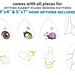 Rabbit Eyes #2 Machine Embroidery File Design for Plush 7 Sizes - Etsy